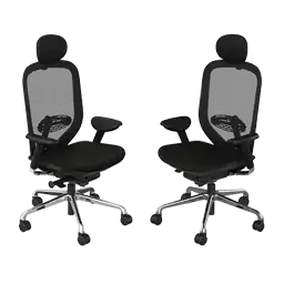 Ace Chair High Back Fabric Workspace Chair Black Ink Godrej Interio