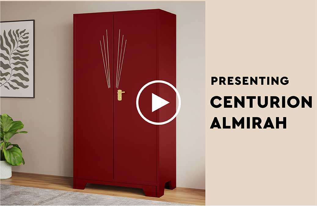 Buy Centurion 2 Door Steel Almirah Midnight Blue Godrej Interio