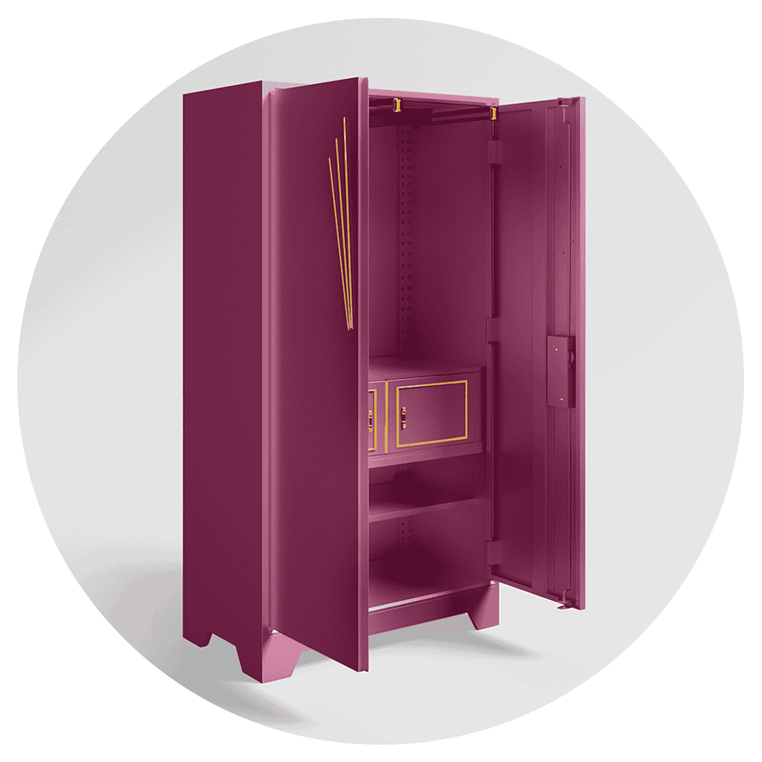 Buy Centurion 2 Door Steel Almirah Midnight Blue Godrej Interio