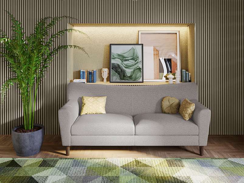 Buy Bevelark 2 Seater Fabric Sofa Godrej Interio