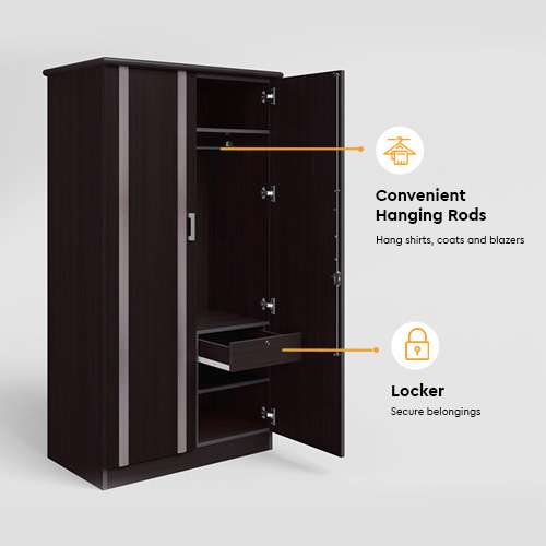 Wooden wardrobe cost store
