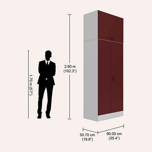 Godrej steel almirah standard size store