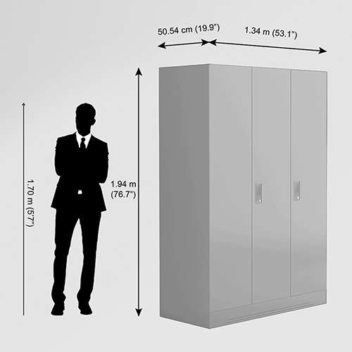 Godrej wardrobe size store