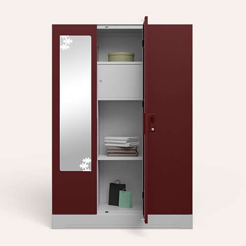 Godrej interio wardrobe with mirror store