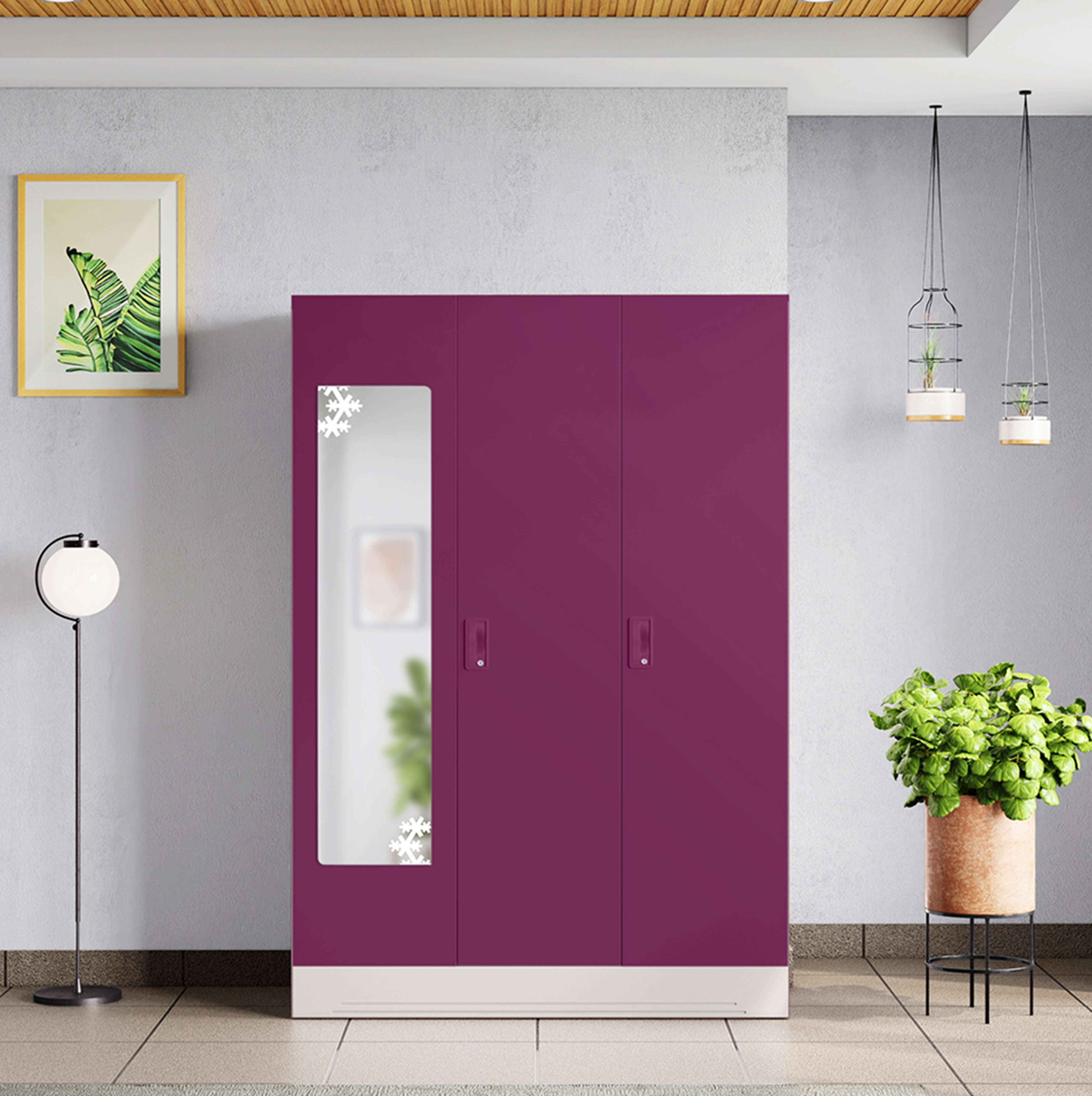 Godrej interio 3 door wardrobe price store