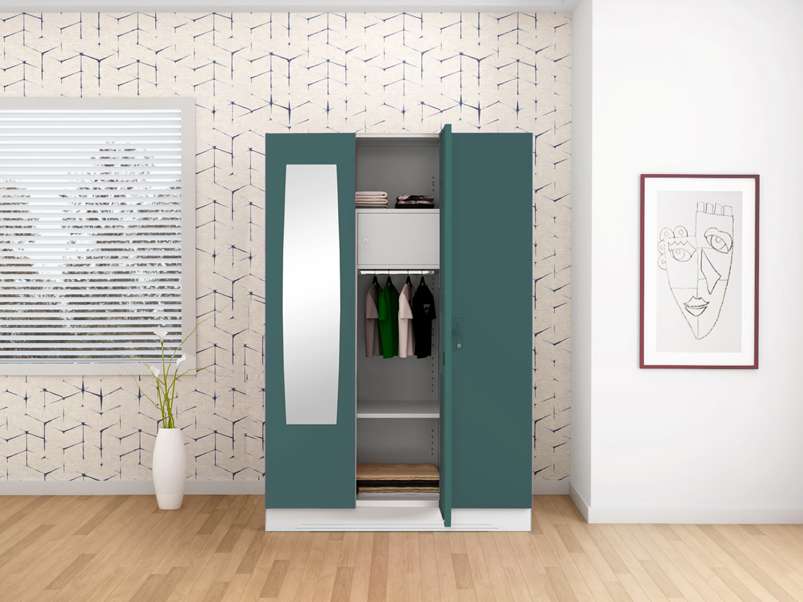 Buy Slimline 3 Door M1 Steel Almirah Godrej Interio
