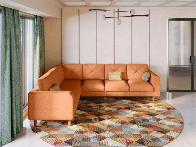 Godrej interio 5 seater sofa store
